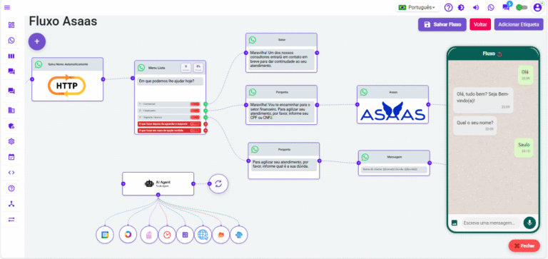 Smartchat Plataforma Multiatendimento Whatsapp Chatbot